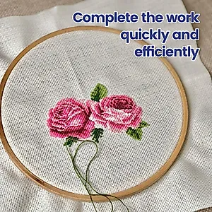 Vintage Embroidery Scissors Kit, Fancy Needlework Set with Crane Stork Shear, Antique Seam Ripper, European Style Thimbles, Needles for Sewing Knitting Cross Stitch Crochet Yarn Thread Cutting