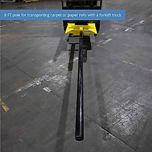 Titan Attachments 9 FT Carpet Pole Attachment, Fork Mounted Rug/Carpet Pole, 2,000 LB Capacity, 108-in x 2.75-in