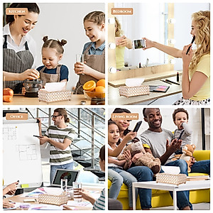 2 Pieces Rectangular Crystal Tissue Box Cover Crystal Tissue Box Holder Bling Tissue Holder Decorative Toilet Paper Box Rectangle Steel Napkin Case Napkins Container for Bathroom Table Decor (Gold)