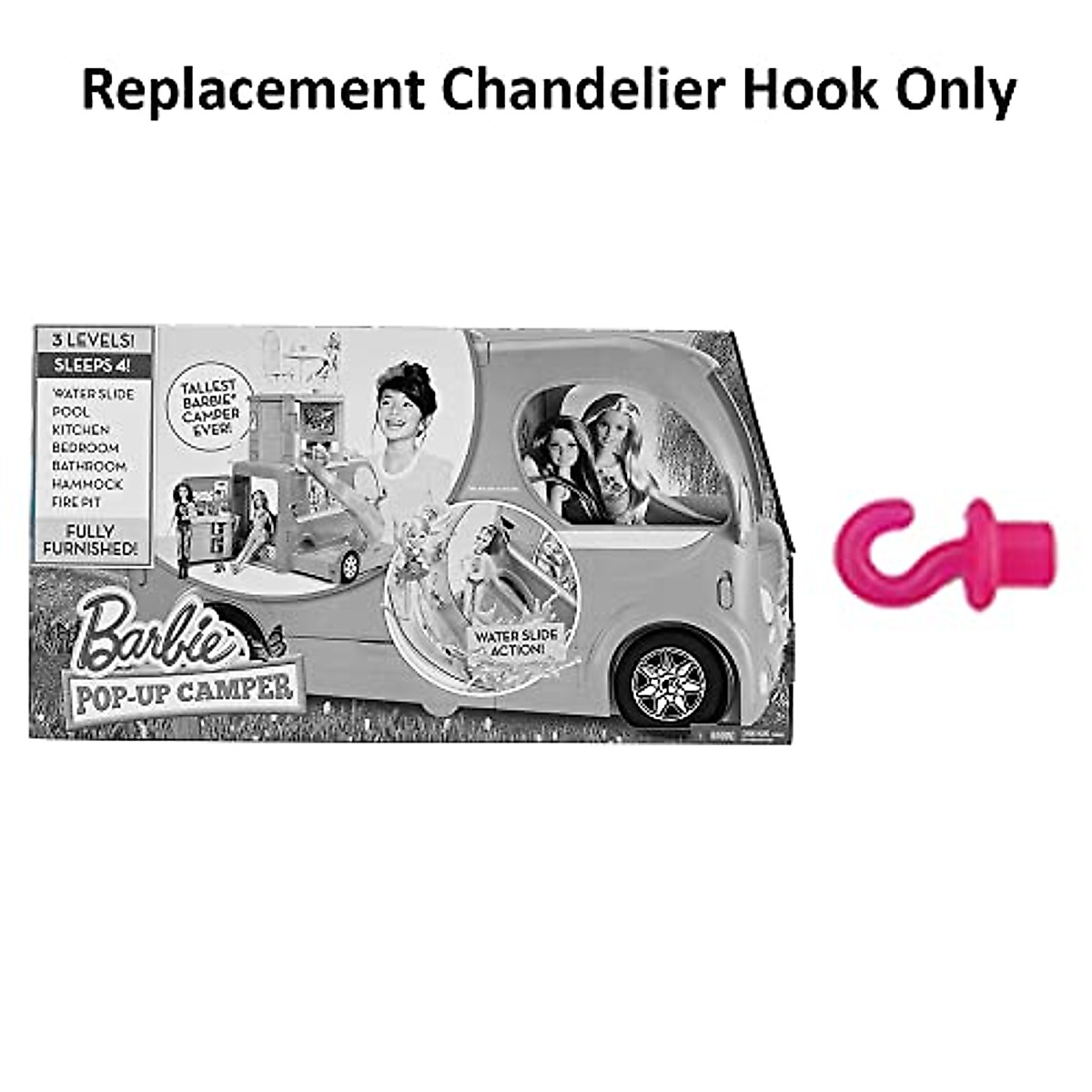 Barbie Replacement Parts Camping Van - CJT42 RV Pop Up Camper Vehicle Playset ~ Replacement Chandelier Hook