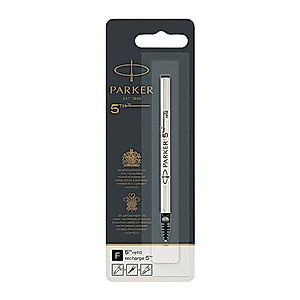 Parker 5th Technology Pen Ink Refill | Fine Point | Black Ink | 1 Count