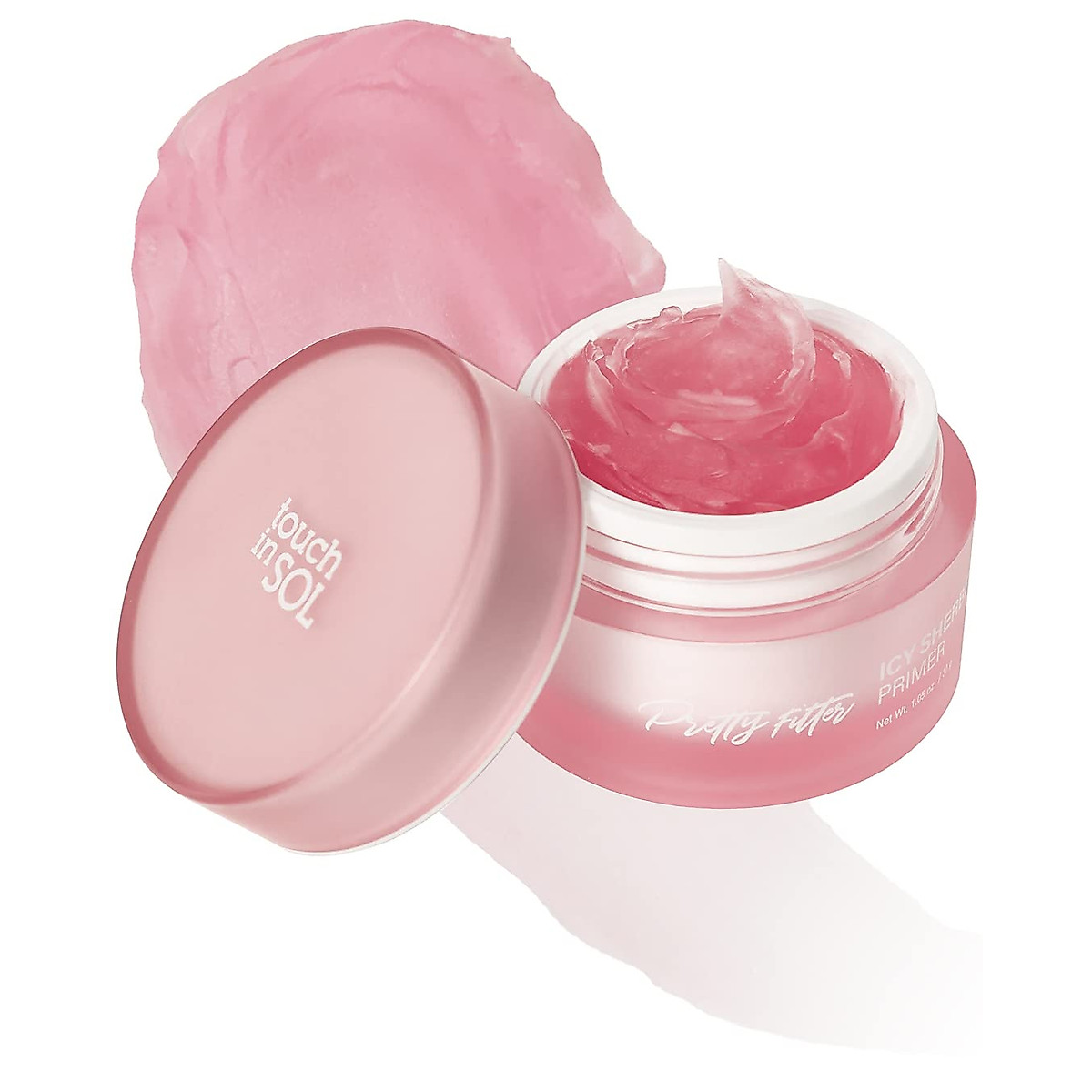 TOUCH IN SOL Icy Sherbet Primer 1.05 fl.oz. - Hydrating Primer Face Makeup for Dry or Oily Skin - Silk Pore and Wrinkle Minimizer - Silicone and Oil Free Gel Formula with Cooling Effect
