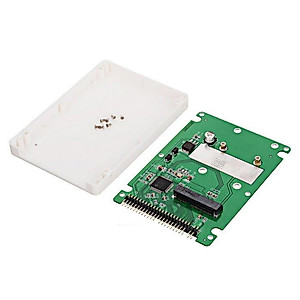 ChenYang mSATA Mini SATA SSD to IDE 44Pin 2.5 inch Hard Disk Case Enclosure Box White for Notebook Laptop