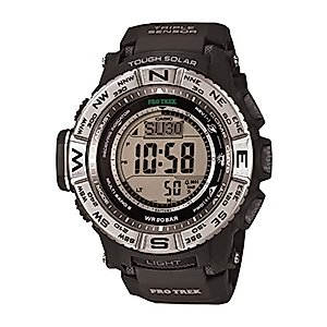 Casio Men's Pro Trek PRW-3500-1CR Solar Powered Atomic Resin Digital Watch