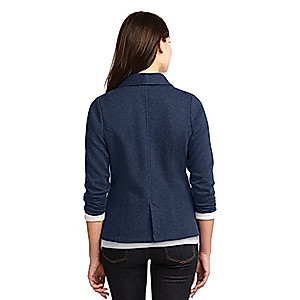 Port Authority Ladies Fleece Blazer M Dark Navy Heather