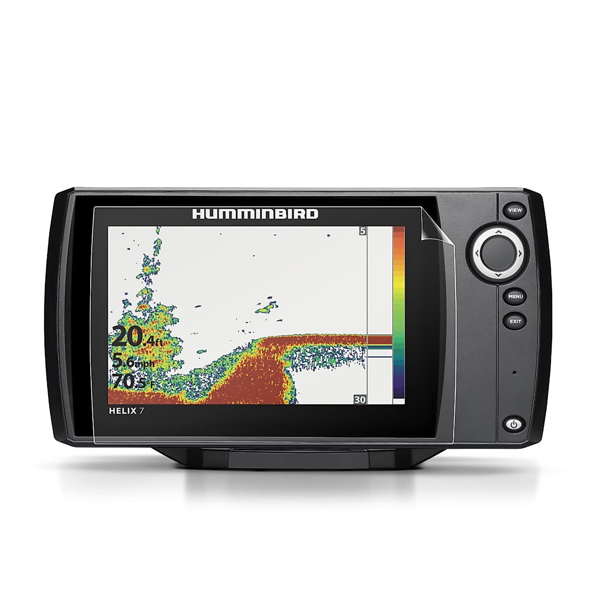 IPG Compatible with HUMMINBIRD HELIX 7 SONAR G2 / SI GPS FISH FINDER Screen Protector Invisible Film Guard Cover Free Lifetime Replacement Bubble -Free