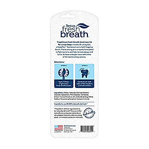 Fresh Breath Certified Wellness Collection Vet Strength Oral Care Kit for Large Dogs - Removes Plaque & Tartar - Freshens Bad Dog Breath - Teeth Cleaning Kit