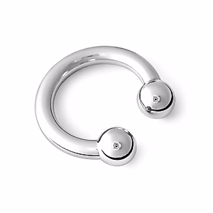 Scrap Metal 23 316L Surgical Steel Circular Barbell Horseshoe 8g 7/16