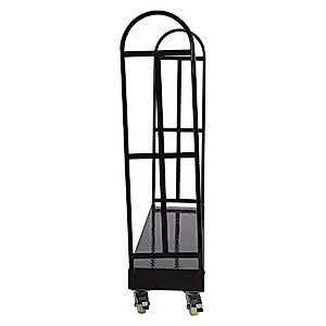 WDZCZDoo Industrial U-Boat Steel Cart with Wheels 2000LBS Capacity U-Boat Platform Truck Dolly U-Boat Metal Truck with Removable Handles for Warehouses, Transportation Facilities (64.6"x 15.7"x51.2")