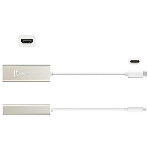 j5create USB Type-C to 4K HDMI Adapter JCA153 / 4K @60 Hz/for MacBook, Chromebook, Type C Laptops