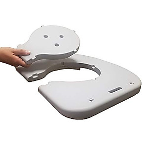 Pro-Slide Bathtub Transfer Bench and Sliding Shower Chair with Cut Out for Additional Cleaning (70311). Multiple Safety Features, Tool-Less Assembly, Height Adjustable and High Weight Capacity.