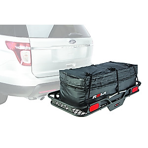ROLA 59102 Wallaroo Cargo Bag, Rainproof, Expandable Hitch Tray Carrier,Black