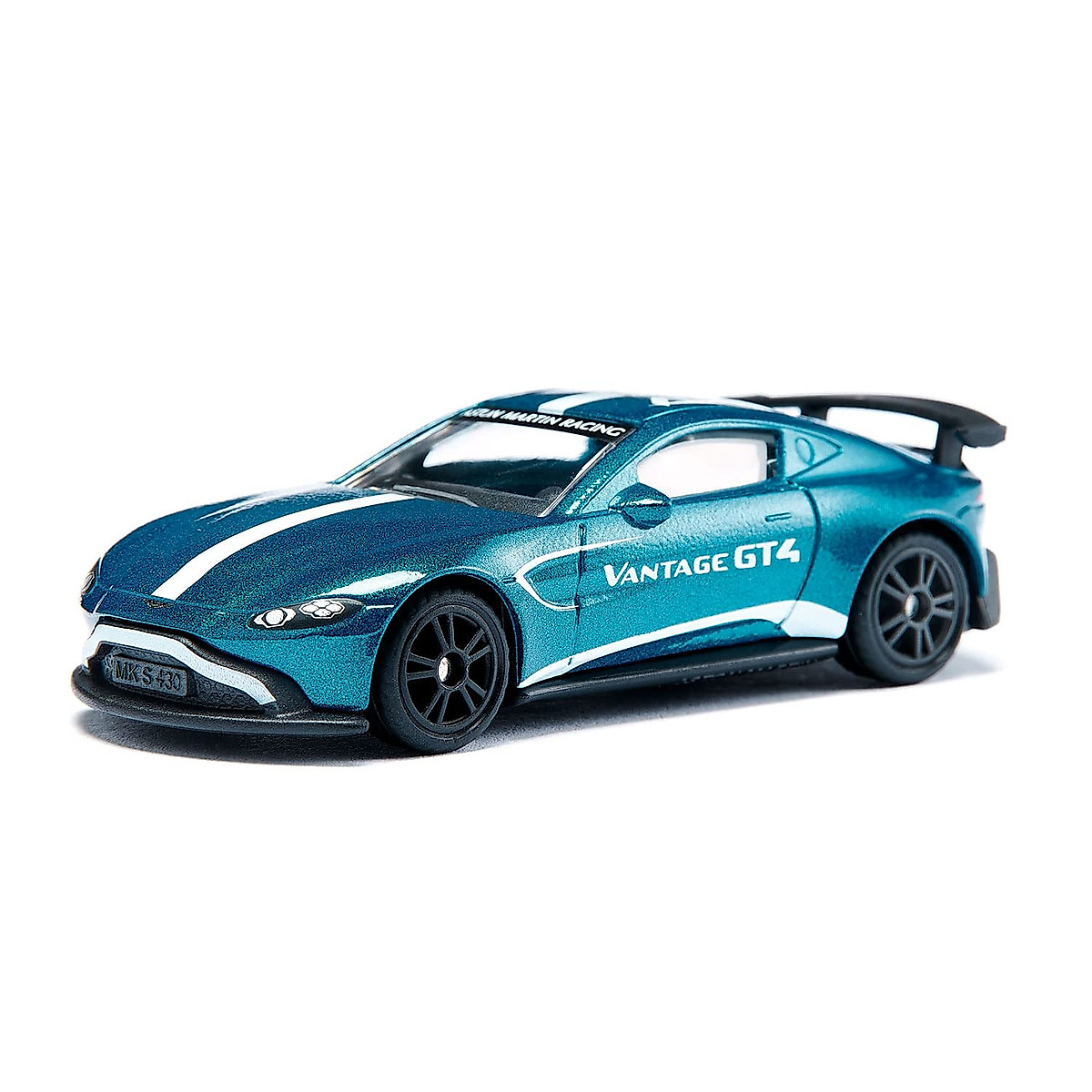 Siku 1577, Aston Martin Vantage GT4, Toy Car, Metal/Plastic, Blue, Metallic Paint, Huge Rear Wing, Sport Tyres, Detailed Design