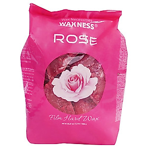 Wax Necessities Waxness Film Hard Wax Rose 2.2 Pound