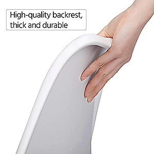 Topeakmart Dining Chairs DSW Chair Shell Armless Chairs with Beech Wood Legs and Soft Padded Mid Century Modern Side Chair Dining Room Living Room Bedroom Kitchen Chairs White, Set of 4