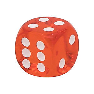 DND Dice Set-Chessex D&D Dice-16mm Translucent Orange and White Plastic Polyhedral Dice Set-Dungeons and Dragons Dice Includes 12 Dice – D6, Various (CHX23603)