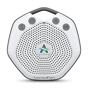 Adaptive Sound Technologies LectroFan Alpha Portable Sleep Sound Machine with 7 Soothing Non-Looping Guaranteed Sounds with Fan, Heartbeat & White Noise for Babies Toddlers & Adults