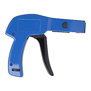 10Gtek Cable Tie Gun - Fastening and Cutting Tool with Handle Special for Nylon Cable Tie Fasten and Cut Cables in Blue