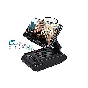 Gifts for Men or Women, Cell Phone Stand with Wireless Bluetooth Speaker, Adjustable Non-Slip Portable Tablet Holder, Desktop Cool Tech Gadgets for Mens Boys, Unique Birthday Gift Ideas for Mom Dad