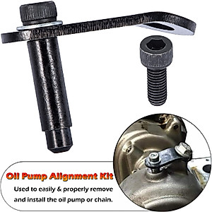 Heavy Duty 2801 Flywheel Holder Flex Plate Lock Tool for Replacing Timing Chain + 7676 Oil Seal Repair Kit with Balance Shaft & Oil Pump Alignment Tool Set for BMW 1 2 3 4 Series N20 N26 Engines