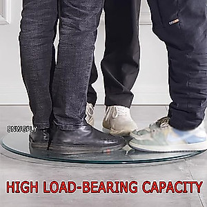 SNWGPLY Tempered Glass Round Table Top, Round Dining Table, Round Glass Table Top Replacement, High Load-Bearing, Safe and Stable, for Conference Tables, Waiting Room Tables