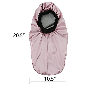 SENGTERM Kids Long Satin Bonnet Girls Sleeping Cap Braids Bonnet for Long Curly Hair