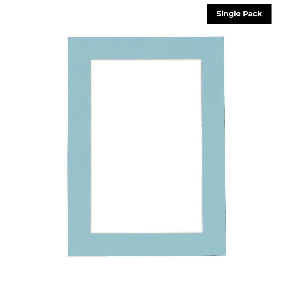 14x18 Mat Bevel Cut for 12x16 Photos - Acid Free Aqua Blue Precut Matboard - for Pictures, Photos, Framing - 4-ply Thickness