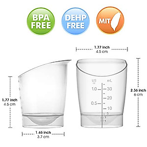 Maymom Baby Feeding cup; Graduated Cup for Dosing Medicine; 1 oz (4ct)