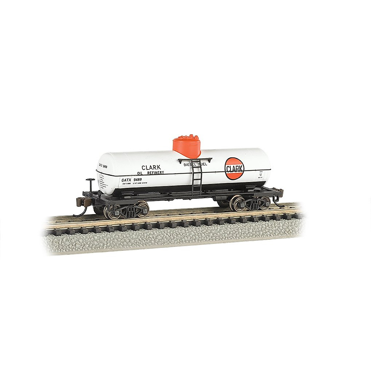 Bachmann Industries Acf 36'-6" 10,000-Gallon Single-Dome Tank Car Clark, N Scale