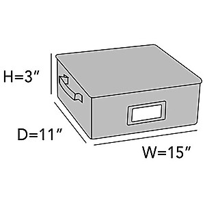 Covermates Keepsakes - Zip-Top Storage Box - Heavy Duty Polyester- Reinforced Handles - Stackable Design - Indoor Storage-Graphite