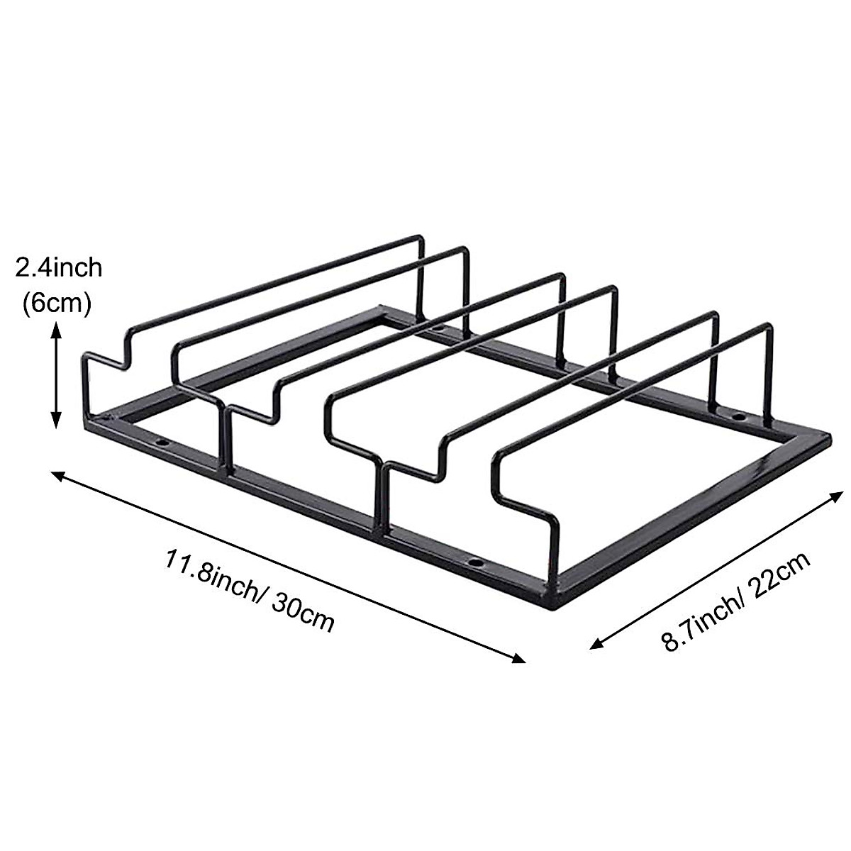 Wine Glass Rack, Under Cabinet Stemware Rack Wine Glass Holder Storage Hanger for Cabinet Kitchen Bar