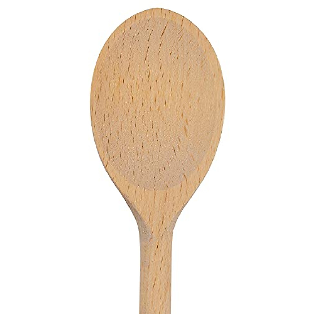 12 Inch Long Wooden Spoons for Cooking - Oval Wood Mixing Spoons for Baking, Cooking, Stirring - Sauce Spoons Made of Natural Beechwood - Set of 3