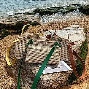 Crossbody Bags Fashion Summer Straw Bag Beach Bag Tote Bag for Women Satchels Hobo Bags Shoulder Bags