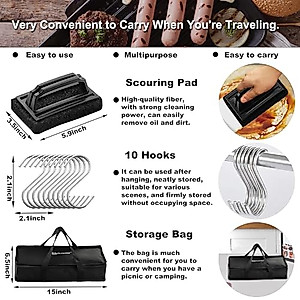 ROMANTICIST Professional Griddle Accessories Set with Carry Bag, Stainless Steel 25PC Grill BBQ Spatula Set, Complete Flat Top Grill Tools Kit for Men Women Indoor/Outdoor Hibachi Grilling