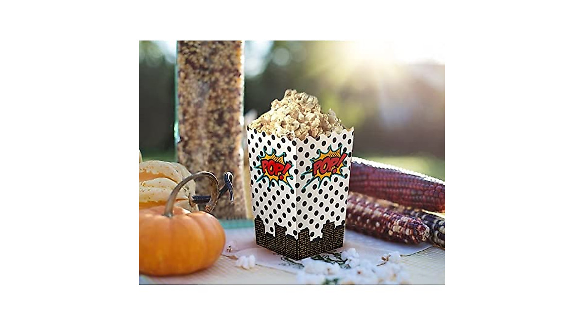 100 Mini Comic Book Popcorn Boxes for Fun Events
