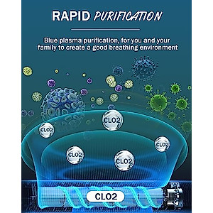 Hanchen Air Purifier Fan with Voice Control, Bladeless Wall Mount Fan Oscillating Fan Cooling Fan for Bedroom Air Circulator Fan with Remote Touch Panel Control 7H Timer, One-touch Air Purification ＆ Circulation 28"