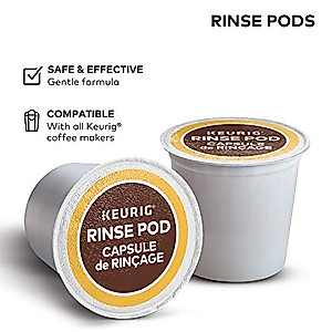 Keurig Rinse Pods, Reduces Flavor Carry Over, Compatible with Keurig Classic/1.0 & 2.0 K-Cup Pod Coffee Makers, 10 Count (Pack of 6)