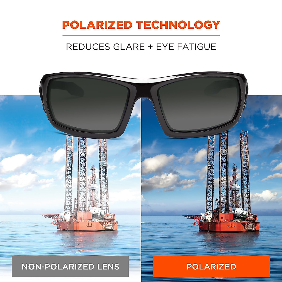 Ergodyne Skullerz Odin Polarized Safety Sunglasses - Kryptek Typhon Frame, Polarized Smoke Lens