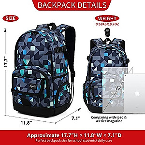 rickyh style Backpack for Students kids bag Lightweight Waterproof 15.6 Inch