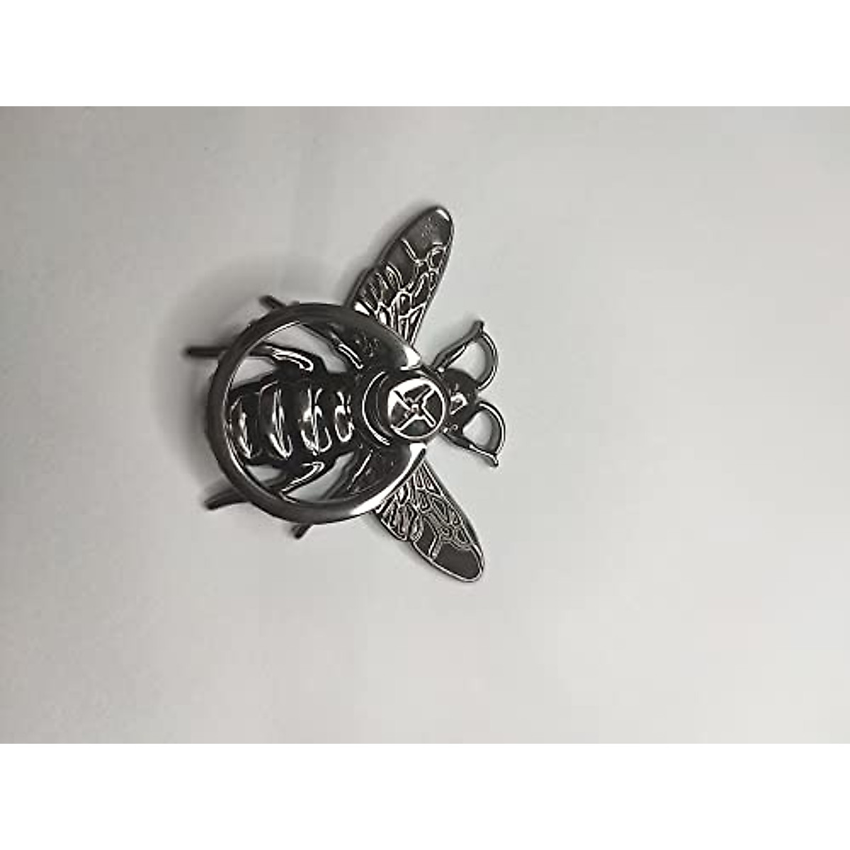 Bzybel 1pcs Black Rock-roll Punk Honeybee Pattern Cell Phone Ring Holder Electronics Ring Holder Stand Finger Ring Kickstand Compatible Various Mobile Phones or Phone case