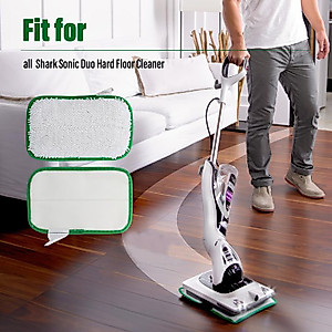 PROSOCOOL Steam Mop Pads 5 Packs Compatible with Shark Sonic Duo Floor Hardwood Floor Cleaner KD450W, KD400W, SP1000, ZZ500, ZZ510