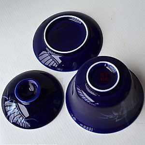 Gaiwan 5oz/150ml Blue White Porcelain teacup Sancai Tea Cup Set beauty pattern Lid(pure leaf)