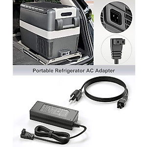 Portable Refrigerator AC Power Adapter, Fridge Freezer AC Power Cord for Alpicool, ARB, ICECO, Setpower, Aspenora, Ausranvik, AstroAI, JoyTutus, Kalamera, F40C4TMP Portable Freezer Fridge