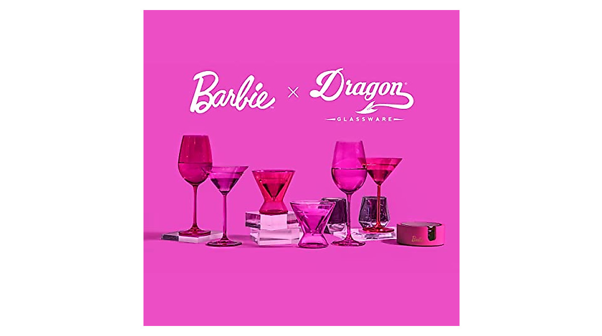 Dragon Glassware x Barbie Wine Glasses Set of 2