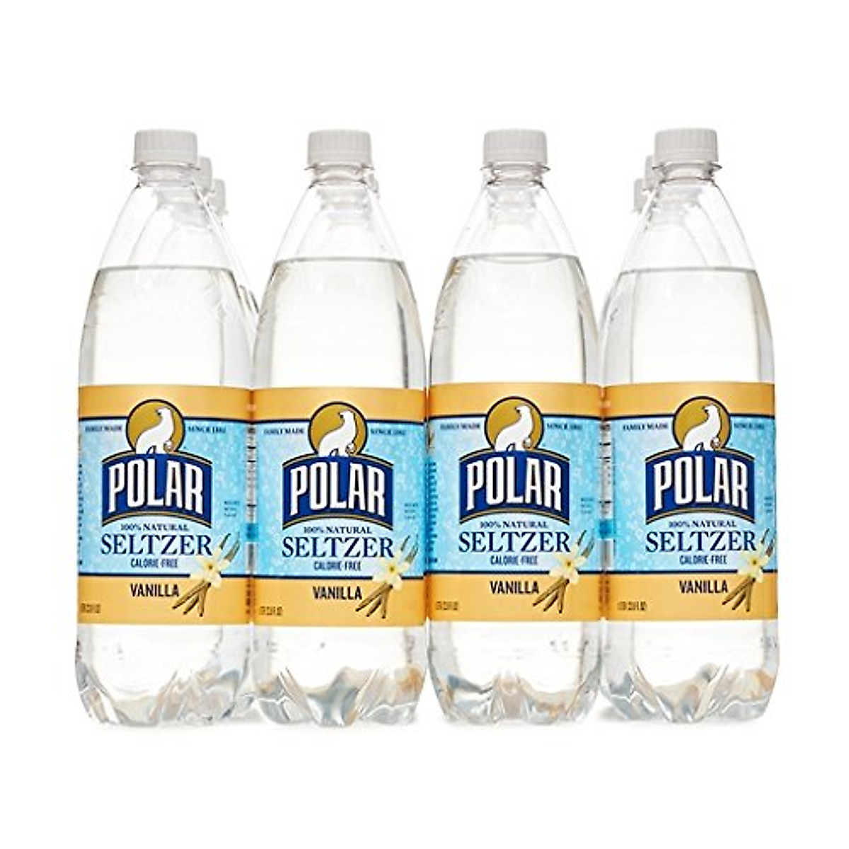 Polar Seltzer Water Bottles No Sodium and No Calories 33.8 Fl. Oz, (Pack of 12) (Vanilla)11