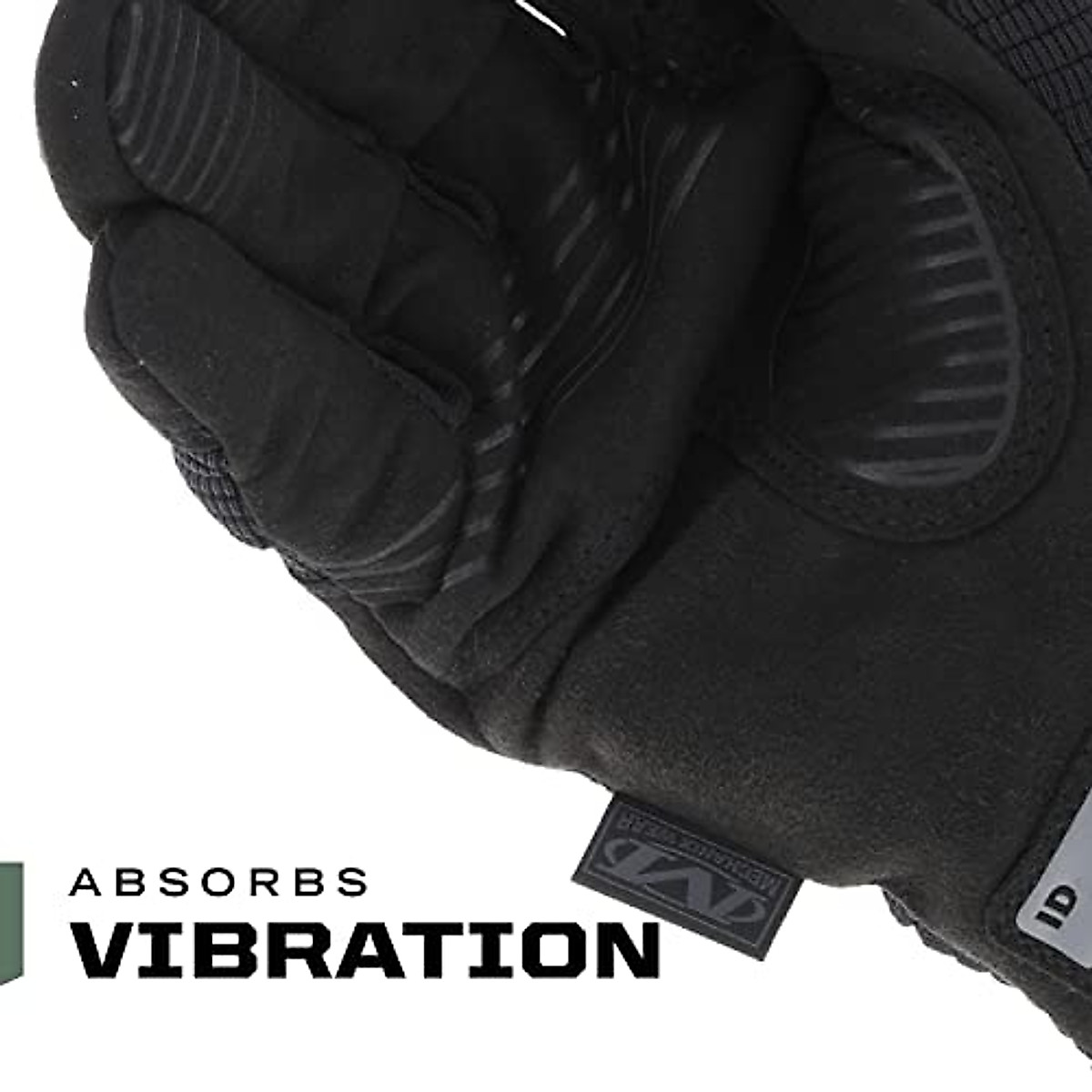 Mechanix Wear: M-Pact 3 Tactical Work Gloves, Touchscreen Capability, Synthetic Leather Gloves, Finger Reinforcement and Impact Protection, Work Gloves for Men (Black, Medium)