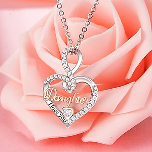 Tarsus Mothers Day Gifts Daughter Necklace Christmas Valentines Day Jewelry Birthday Gift for Daughter from Mom