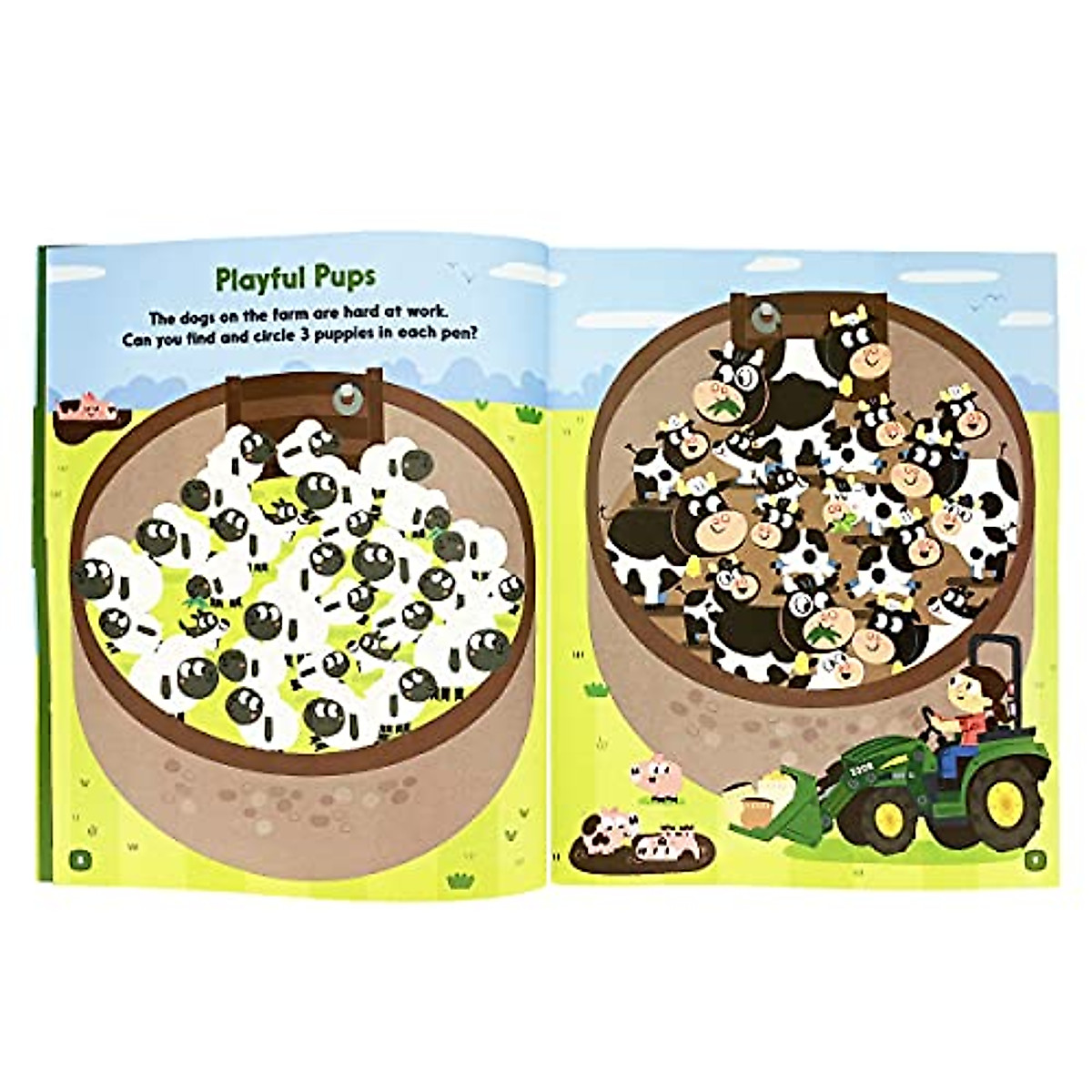 John Deere Kids: Mega Machines Tractor and Truck Puzzles, Mazes & Coloring Activity Book for Boys 4-8, More than 100 Activities