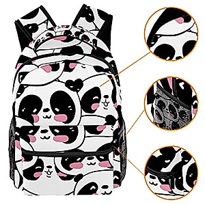 VBFOFBV Travel Backpack, Laptop Backpack for Women Men, Fashion Backpack, Animal Cartoon Panda
