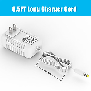 BOEEA 15W Power Cord Replacement for Alexa Dot 3rd Gen/4th Gen/5th Gen/Kids Edition/TV Cube/Show 5/ Echo Pop/C78mp8/GP92NB Charger, Adapter Charger Power Cord, 6.5Ft